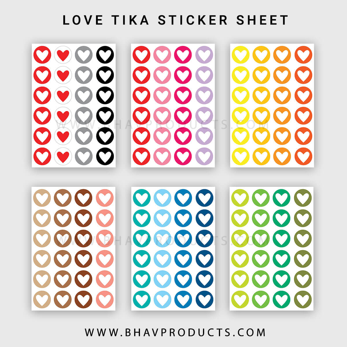 Love Tika Stickers – Bhav Shop