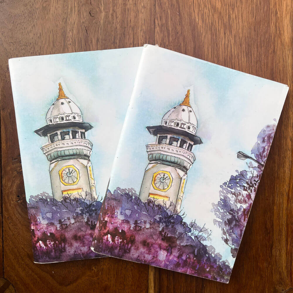 Ghantaghar Notebook by Kalami - A6, Blank – Bhav Shop