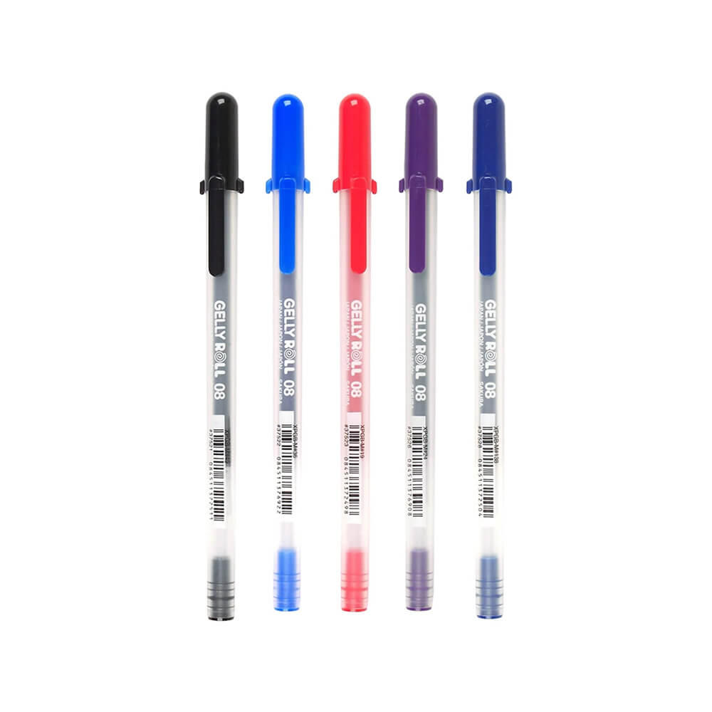 Sakura Gelly Roll Classic - 08, Single (Red, Black, Blue, Purple ...