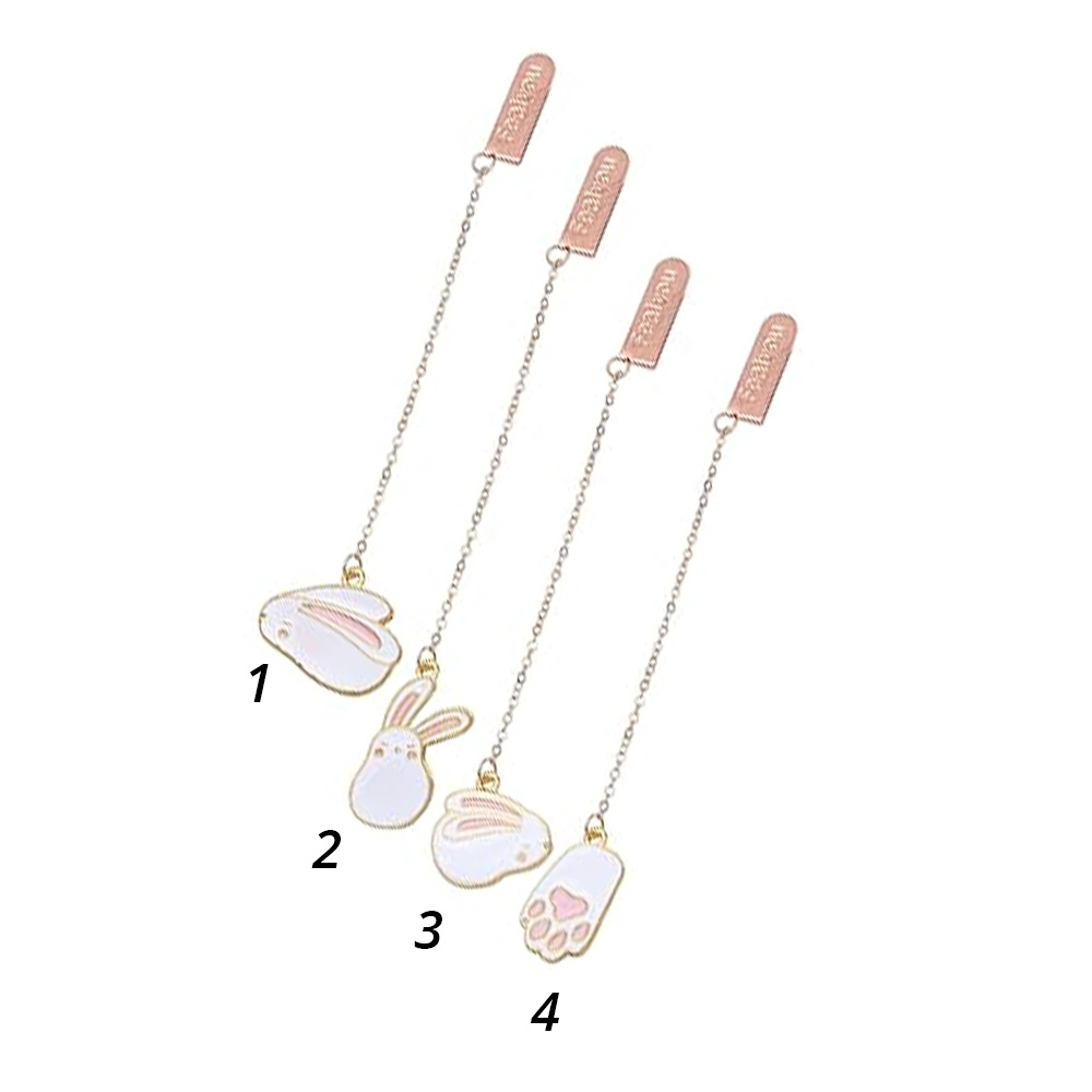 Pendant Metal Chain Bookmark - Rabbit – Bhav Shop