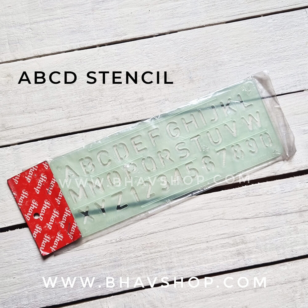 ABC Stencil Lettering Ruler – Bhav Shop