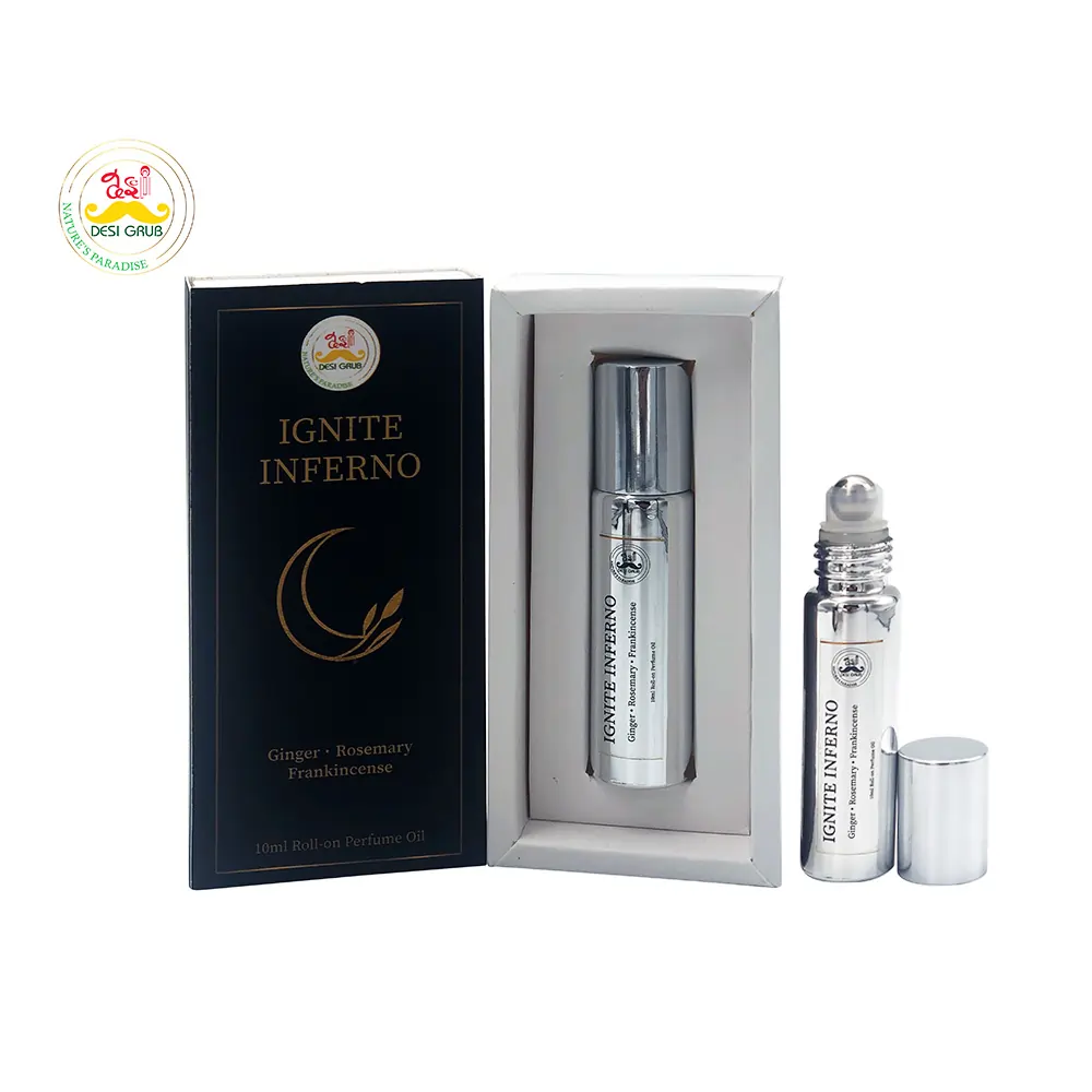 Ignite Inferno Perfume Roll On 10ml – Ginger, Rosemary, Frankincense ...